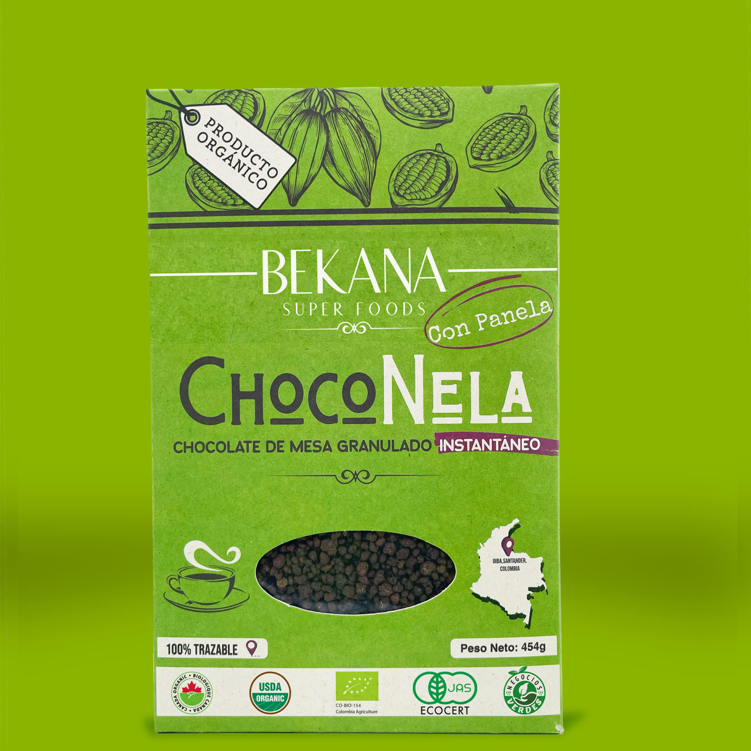 ChocoNela Chocolate de mesa granulado con panela | Bekana