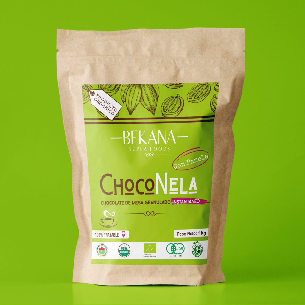 ChocoNela Chocolate de mesa granulado con panela 1 kg | Bekana